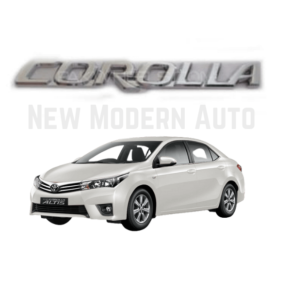Toyota Corolla Chrome Metal "Corolla" Logo – Auto Craft